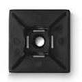 4-Way Adhesive Cable Mount with Screw Hole - Cable Tie Supply